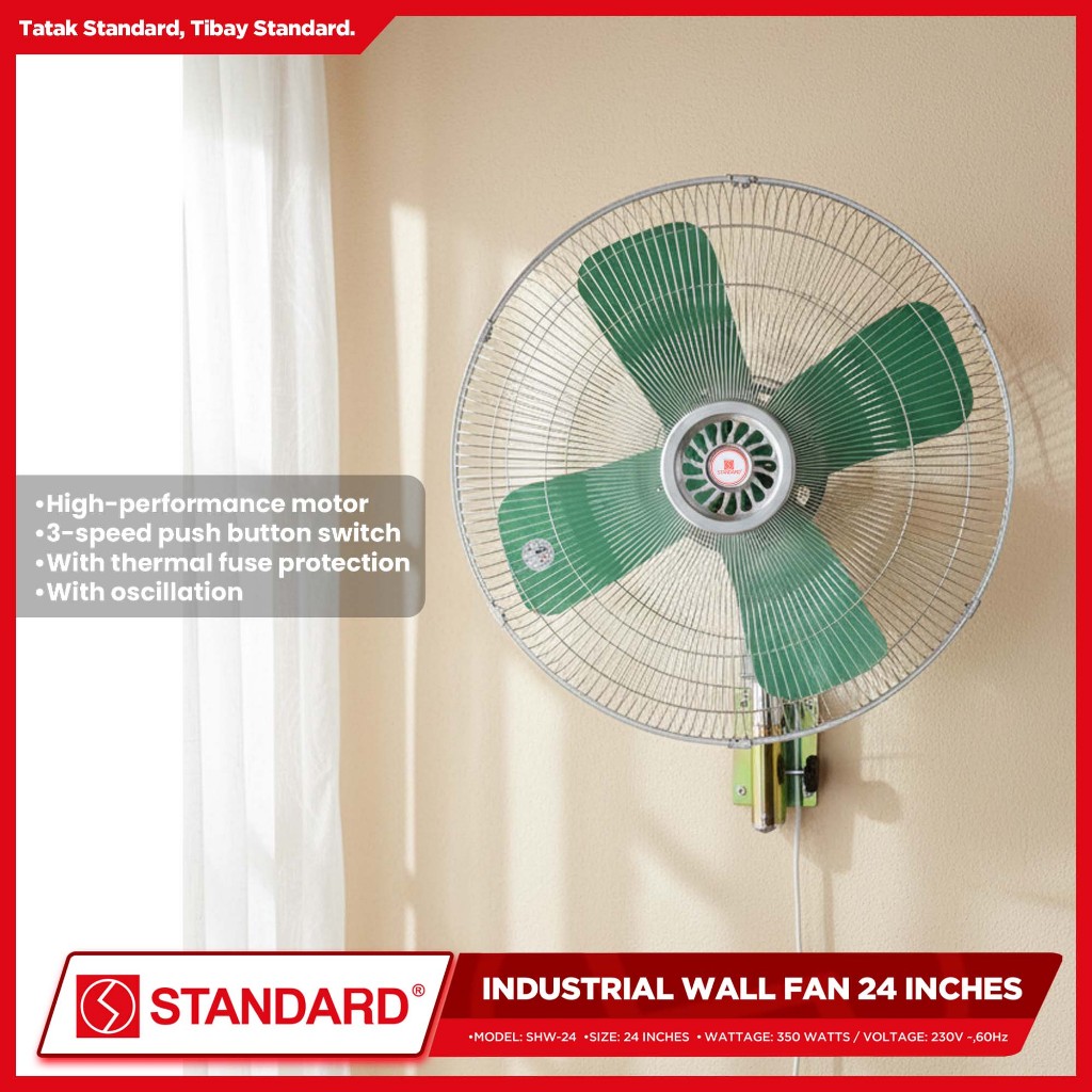 Standard Heavy Duty Industrial Wall Fan 24 Inches 350W | Shopee Philippines