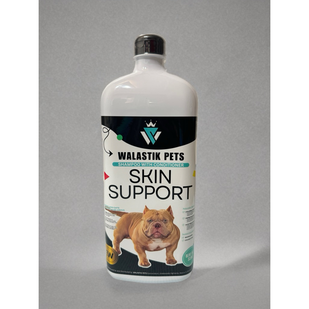 1000ml WALASTIK PETS SKIN SUPPORT Shampoo with Conditioner (Olive Oat ...