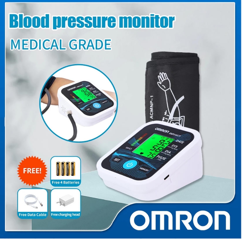 Omron mini6677 blood pressure monitor Rechargeable high p recision One ...