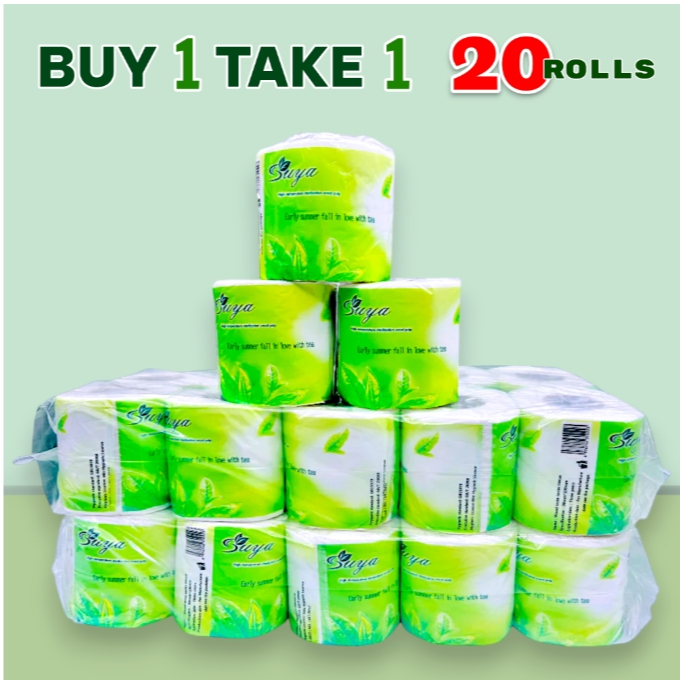 BUY 1 TAKE 1 SUYA TISSUE ROLL 10 ROLLS (4-PLY ORIGINAL BATHROOM TISSUE ...