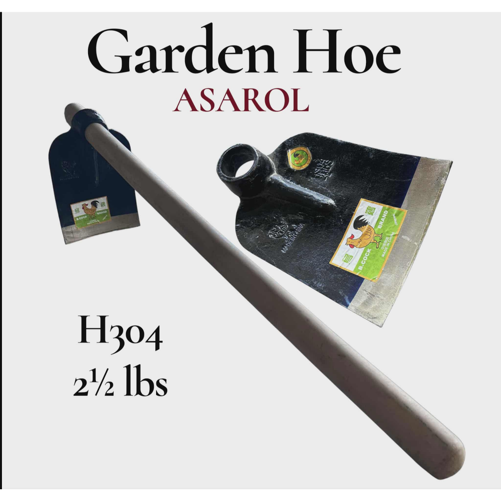 Garden hoe steel asarol with wooden handle 90cm/120cm long asarol only ...