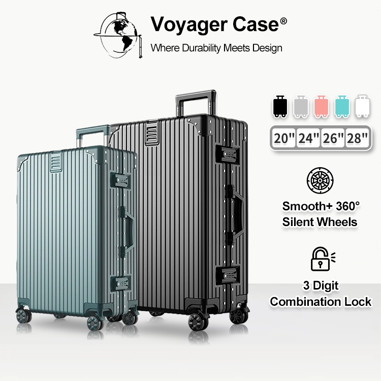 Voyager 20/24/26/28 Inch Luggage Cases Ruggedly Built with Aluminum ...