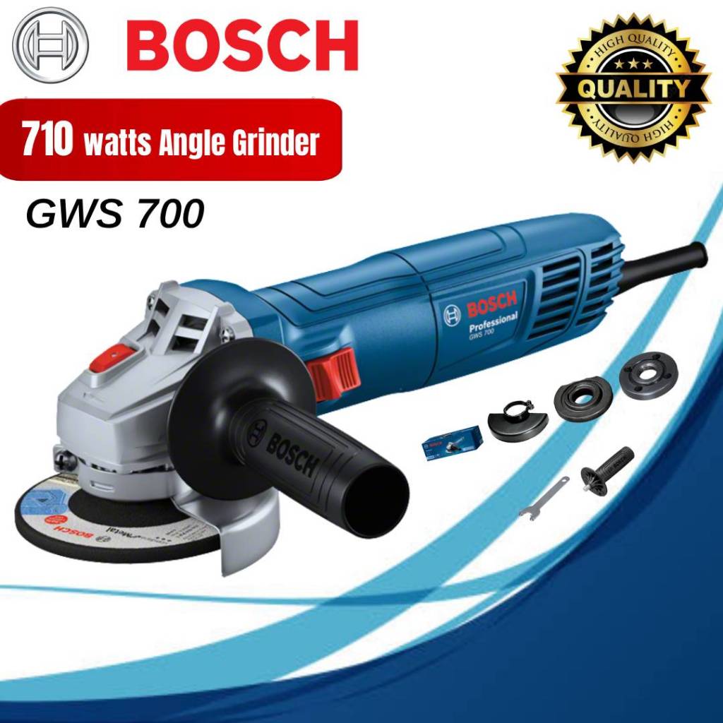 BOSCH 710 Watts Angle Grinder 4" inches GWS 700 Professional Angle ...