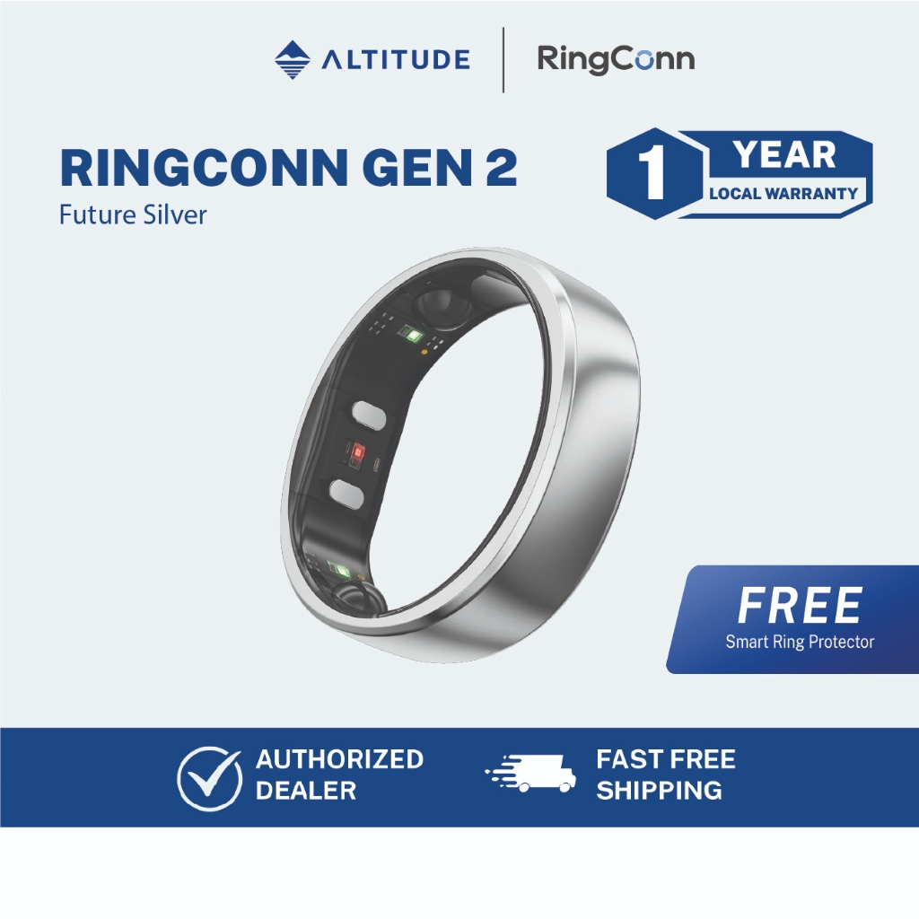 RingConn Smart Ring Gen 2 Future Silver | Shopee Philippines