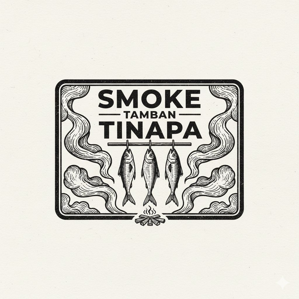 Smoke tamban tinapa label sticker 50x30mm waterproof 100pcs | Shopee ...