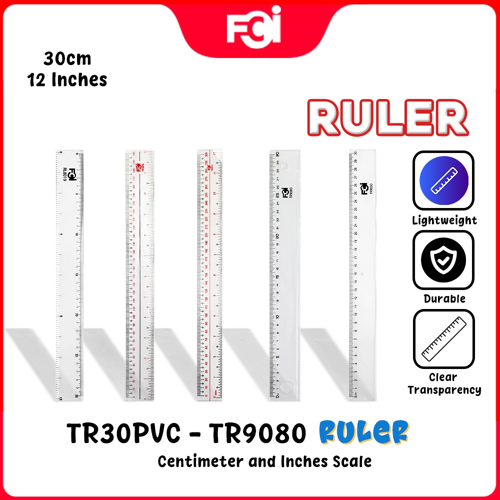 FCI Measuring Ruler Sold 1pc Math Geometry Set Ruler Protractor ...