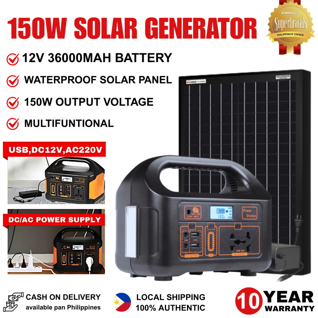 Power station 150W 36000mAh Large Capacity Power Station multi ...