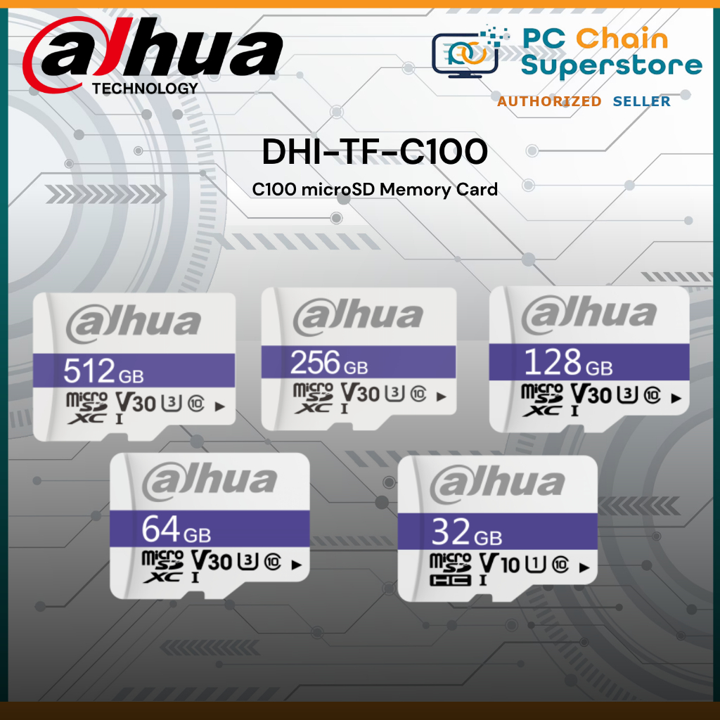 Dahua C100 Micro SD Card Memory Card Data Flash Memory DHI-TF-C100 ...