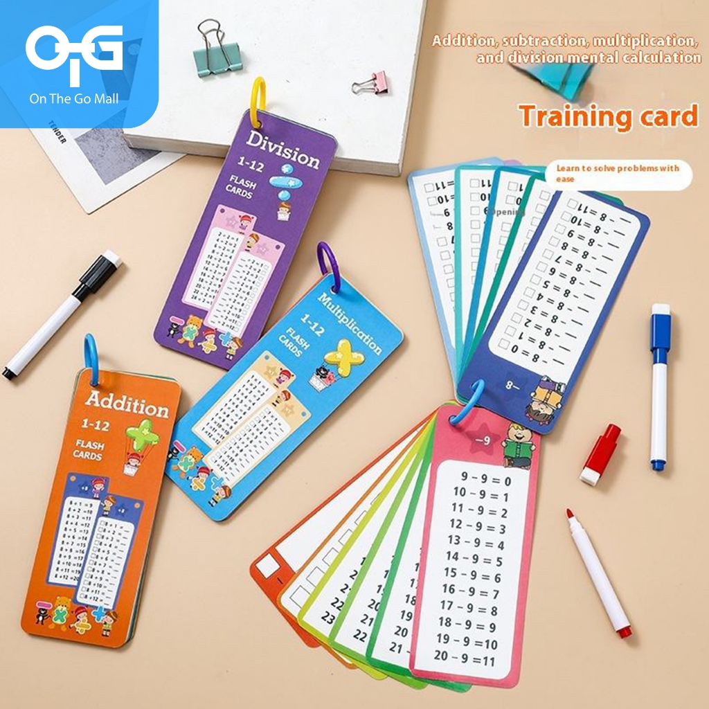 On The Go Mall Learning Flashcards Multiplication Addition Division ...
