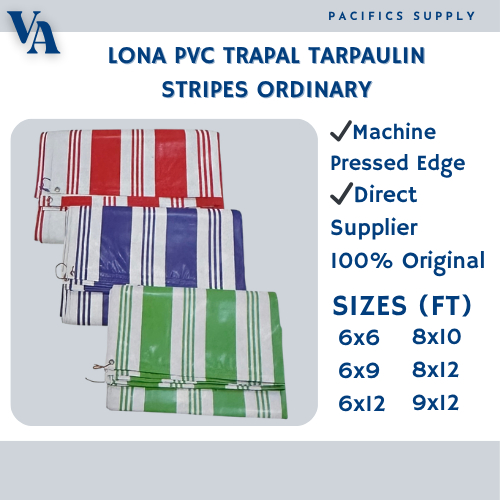 Tarpaulin Stripes Ordinary Lona PVC Trapal (Sized Cut) Waterproof ...