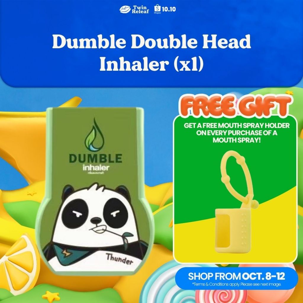 DUMBLE Double Head Inhaler [Soothing Vapors, Relieves Nasal Congestion ...