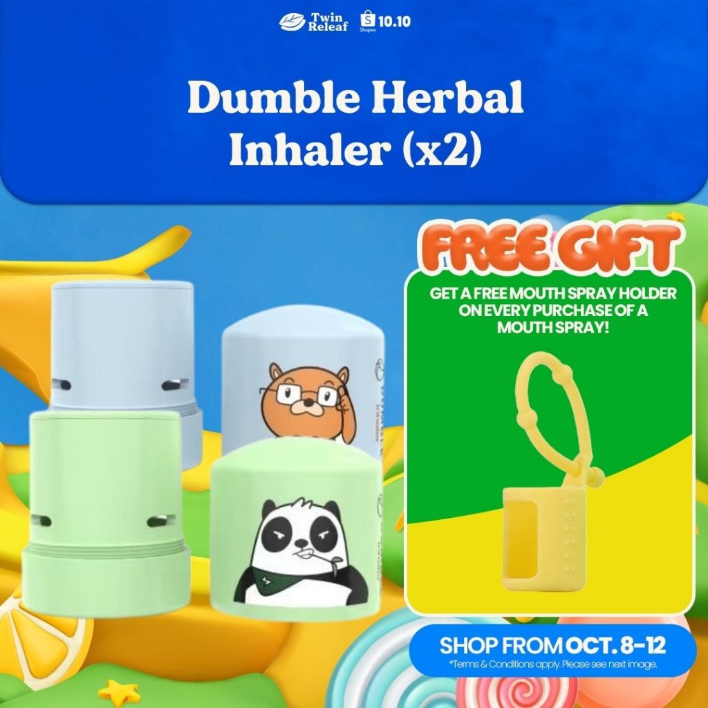Dumble Herbal Inhaler (x2) [Soothing Vapors, Relieves Nasal Congestion ...