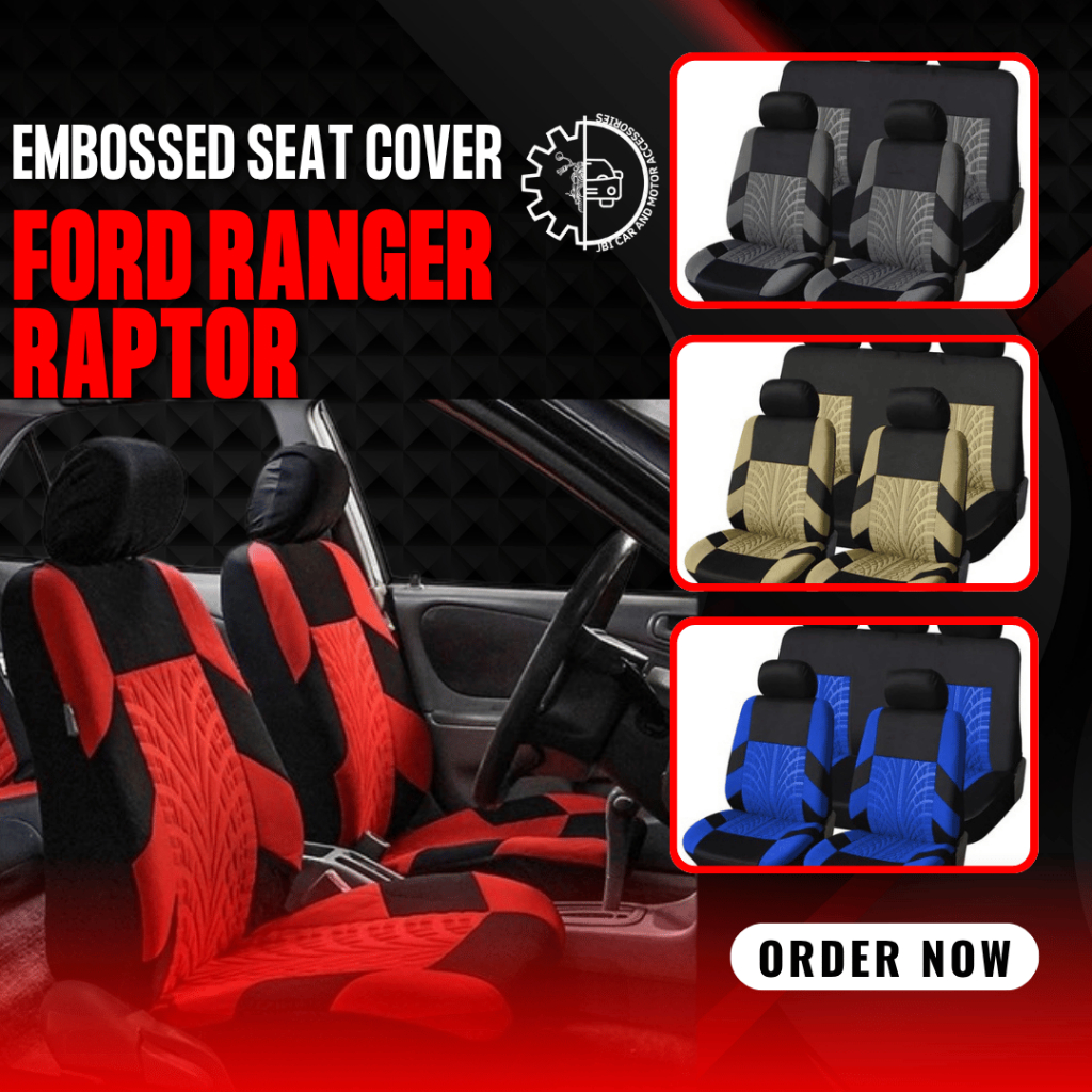 Ford Ranger Raptor Car Seat Cover (Embossed) set for 5 Seater | Shopee ...