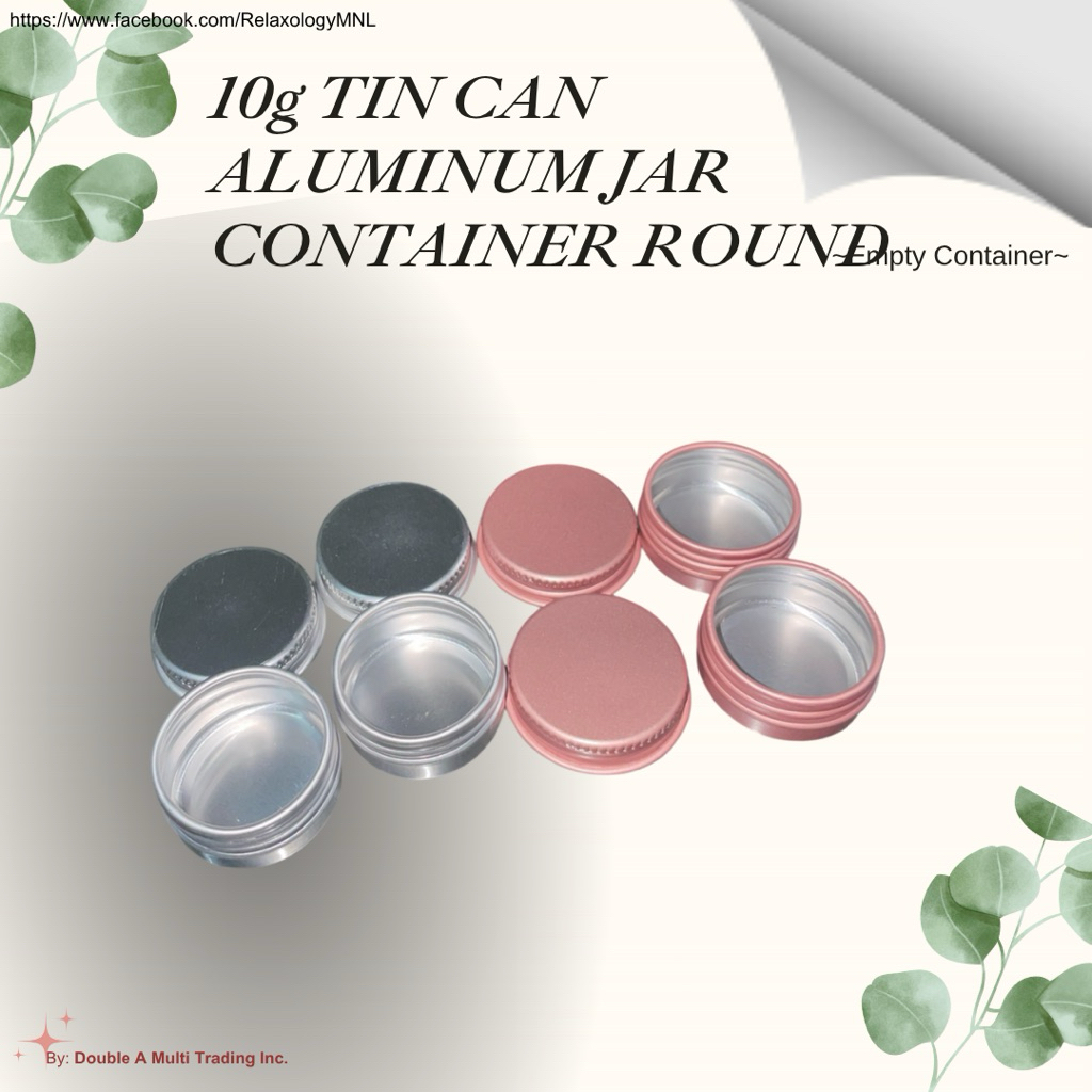 10g Tin can Aluminum Jar Container Round | Shopee Philippines