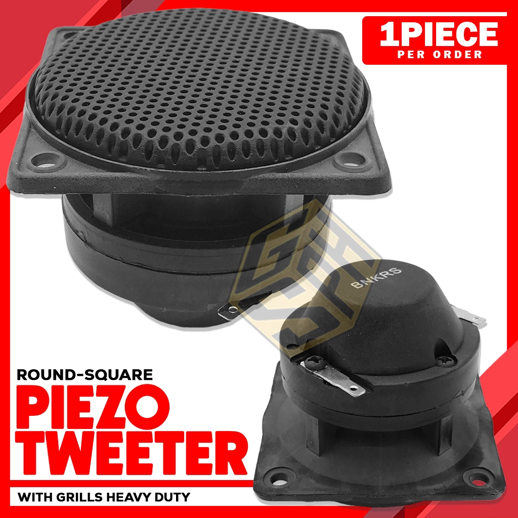 GS 700W Round Piezo Tweeter with Grill – Heavy Duty High Frequency ...