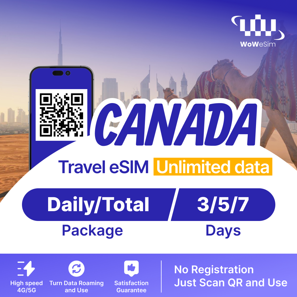 [ESIM] Canada Travel eSIM - High-Speed 4G/5G Unlimited Data (3/5/7 Days ...