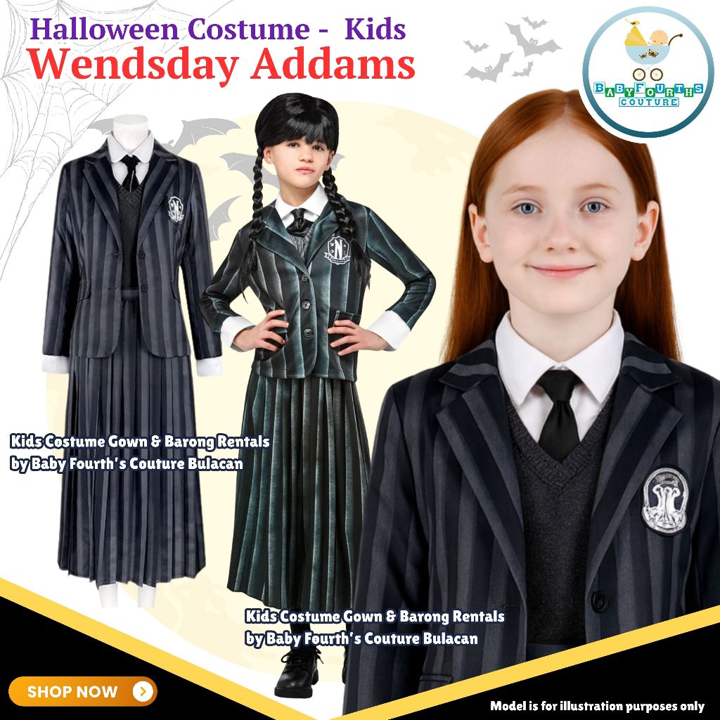 Book Character Movie Halloween Wednesday Addams College Dress Costume ...