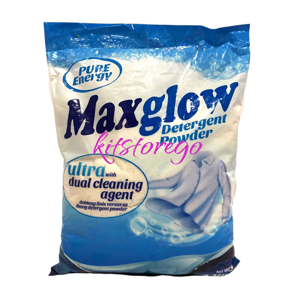 Maxglow Detergent Powder ULTRA 1kg (Blue) | Shopee Philippines