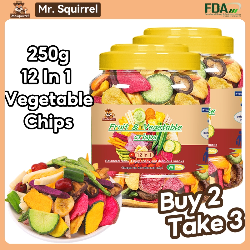 【Lowest Price】Mr.Squirrel 1KG Vegetable Chips 12 In 1 Dried Vegetables ...