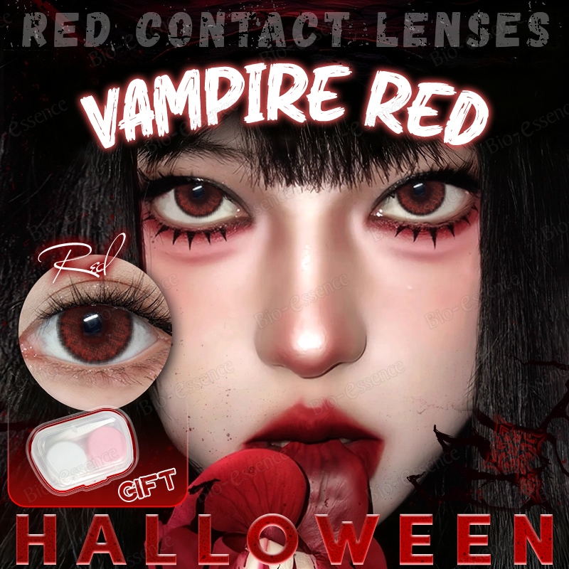 Halloween Contact Lenses Red Contact Lenses Vampire Red Violet Eye Lens ...