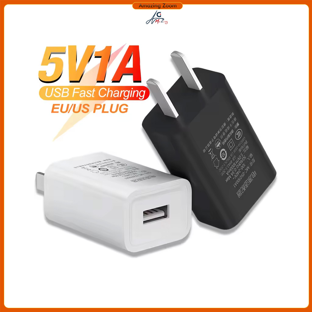 USB Wall Charger USB 5V 1A/2A AC Power Adapter Plug for Cellphone ...