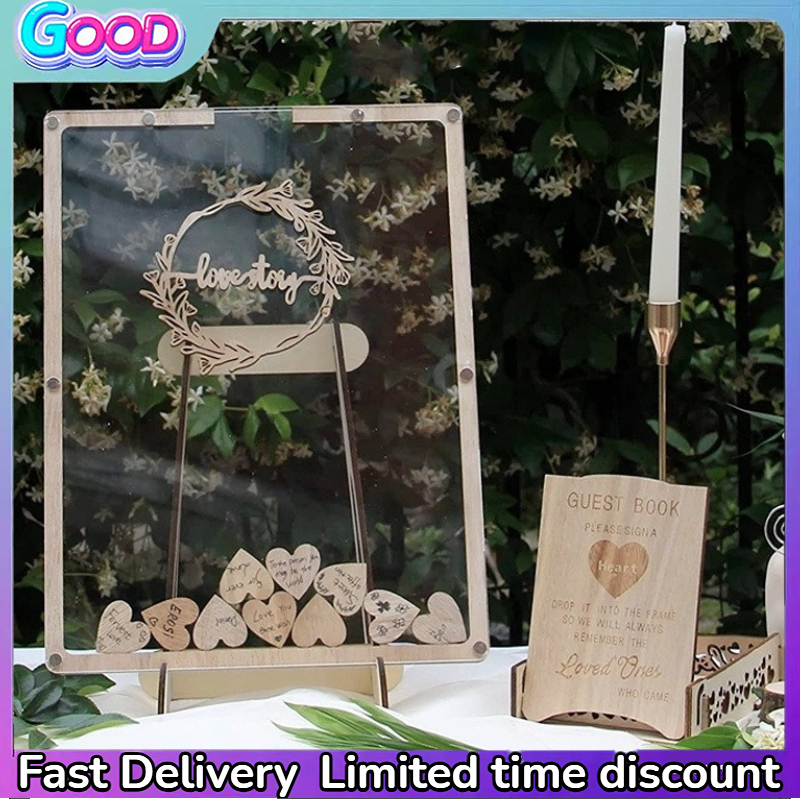 Wedding Guest Book Rustic Wedding Book for Guests to Sign Guest Book ...