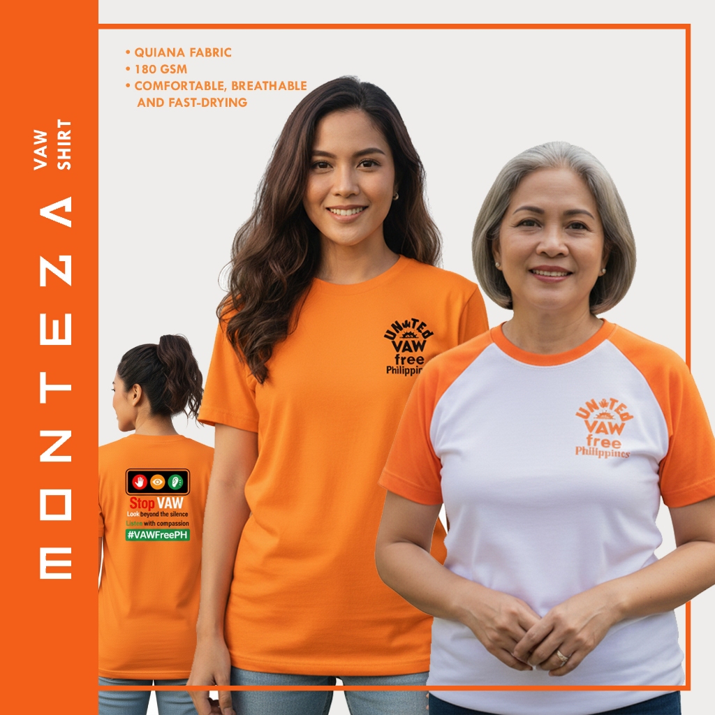 MONTEZA | 2025 PCW VAW FREE PH ORANGE COTTON SHIRT ACTIVE DRY QUIANA ...