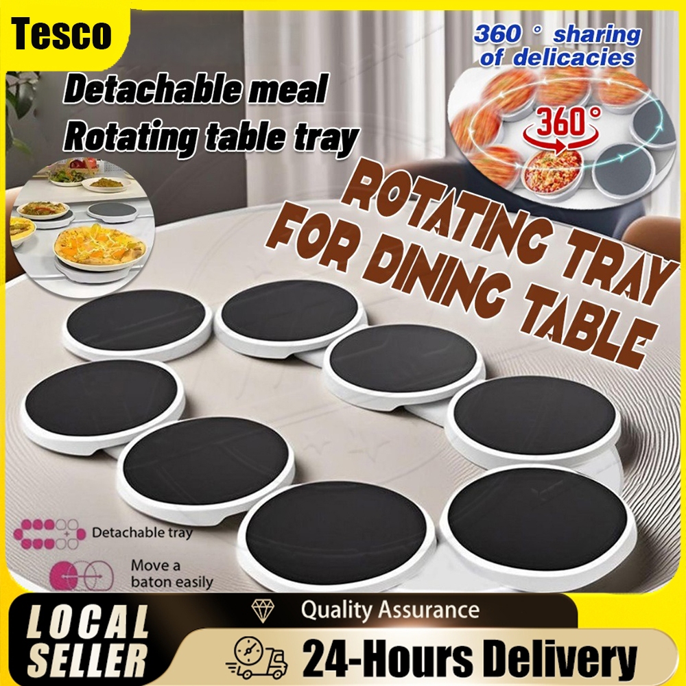 360° Rotating Dining Table Tray Rotating Turn Top Lazy Susan Turntable ...