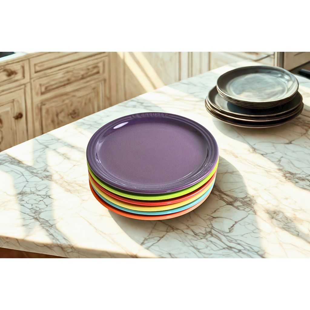 LC Stoneware Set of 6 Rainbow Colors Salad and Dinner Plates ♥ La ...