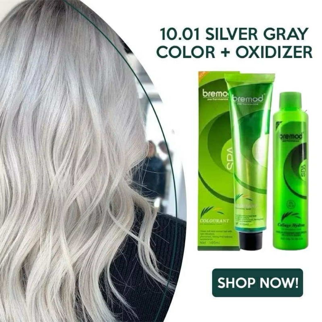 Bremod 10.01 Silver Gray Hair Color 100ML | Shopee Philippines