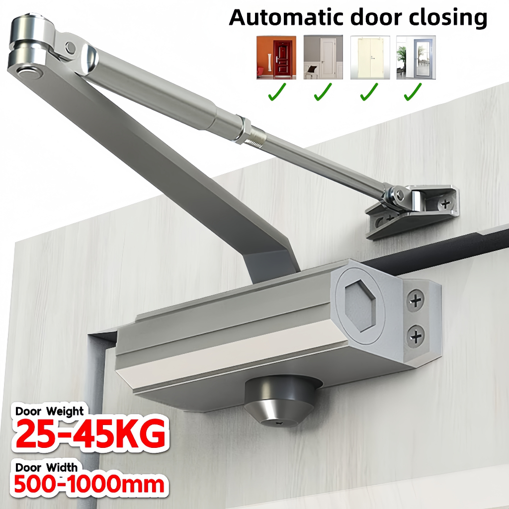 Heavy Duty Automatic Door Closer Hydraulic Buffer, 85kg Capacity, Super ...