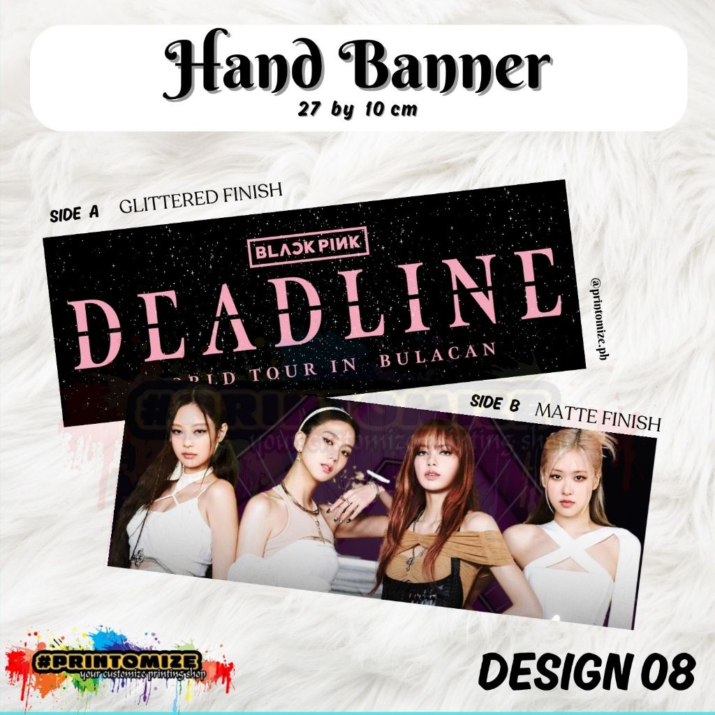 BLACKPINK DEADLINE CONCERT WORLD TOUR IN BULACAN HAND BANNER | 27 BY 10 ...
