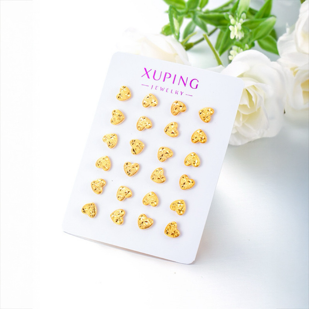 Xuping 24K gold Stainless steel Stud Earrings For women Stylish and ...