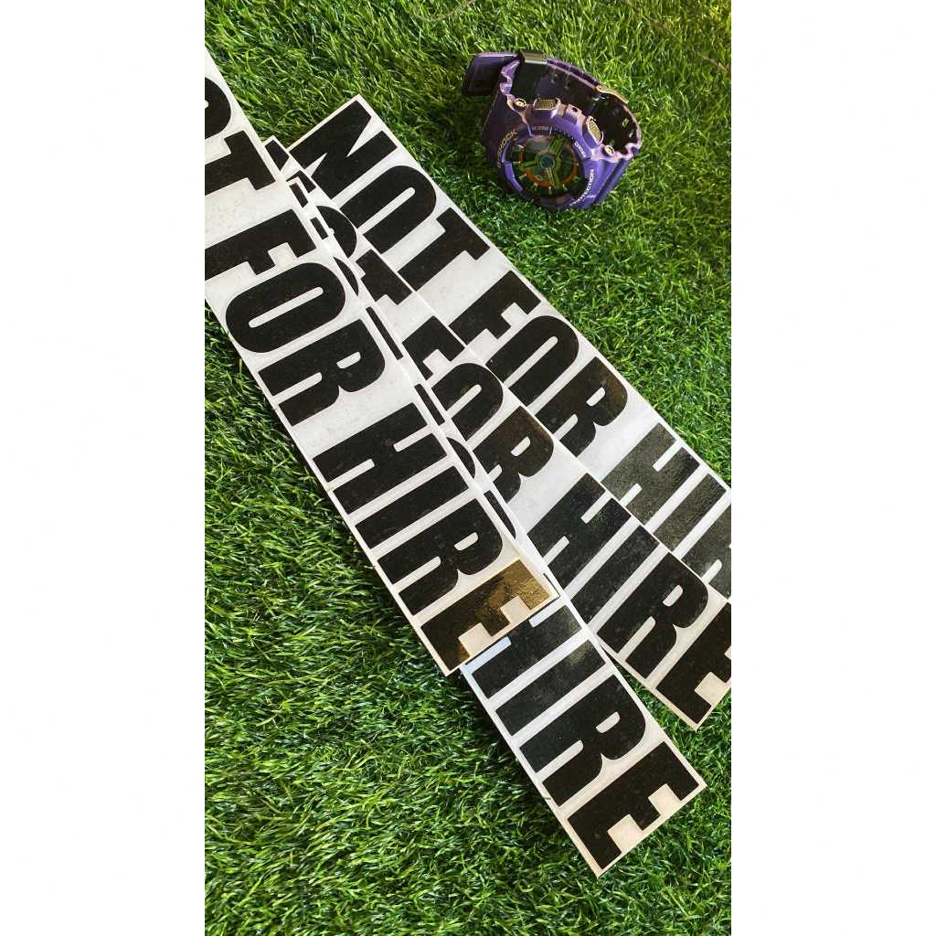 Not for Hire Sticker. Truck Isuzu Travis Kia H300 L300 FB Van Vehicle ...