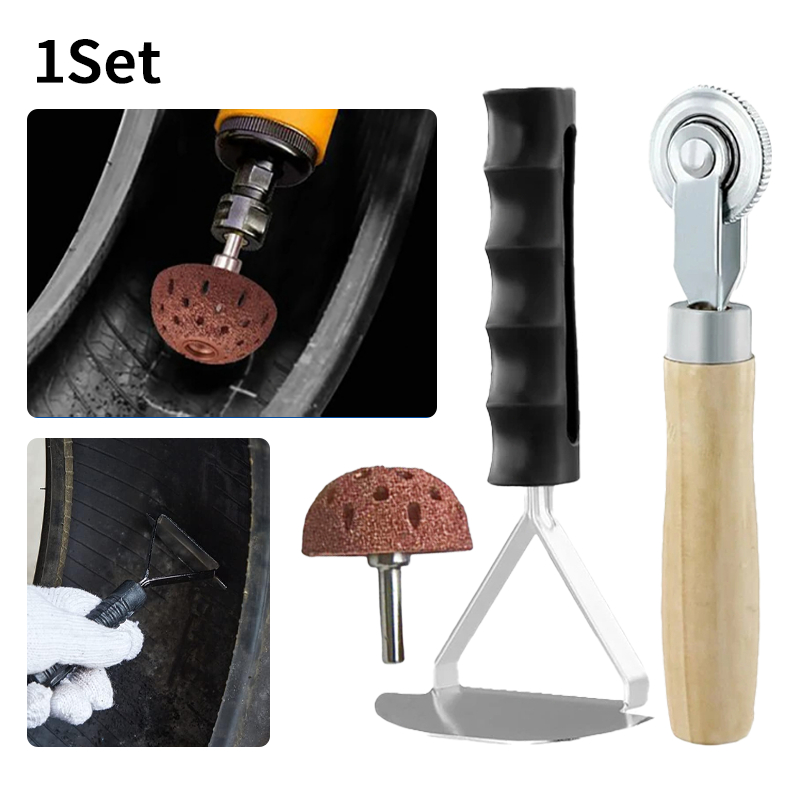 Tire Repair Patch Tools Set Tungsten Steel Buffing Wheel With Tire ...