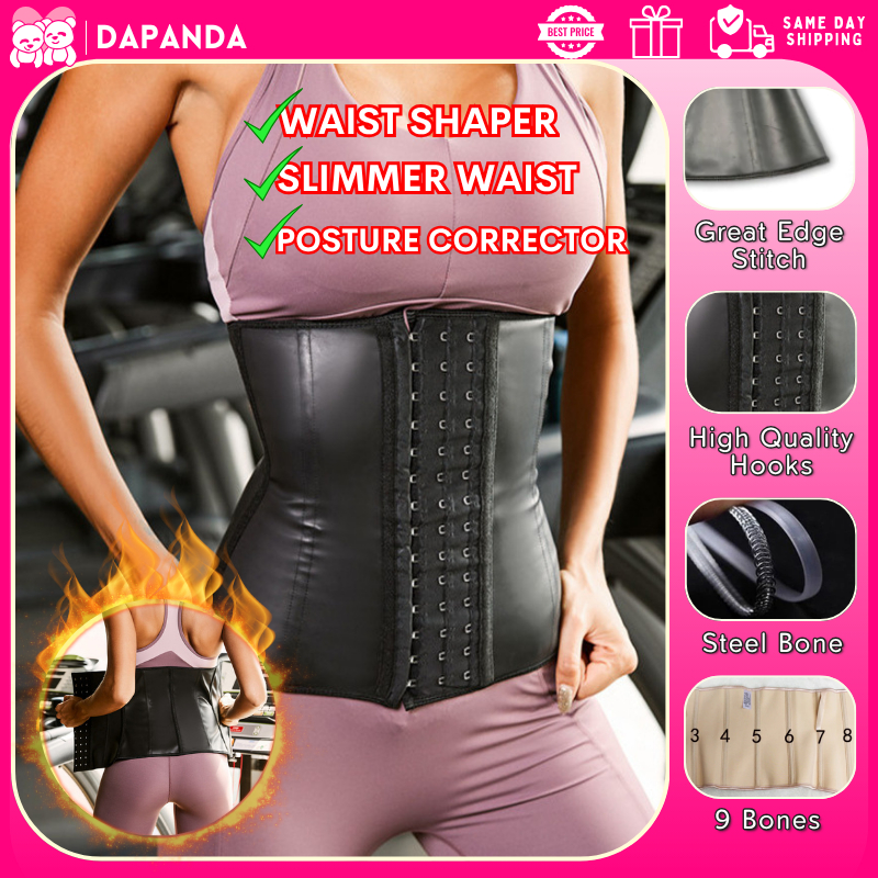 DAPANDA Woman Waist Shaper K style Matte Latex 9 Memory Bone Waist ...