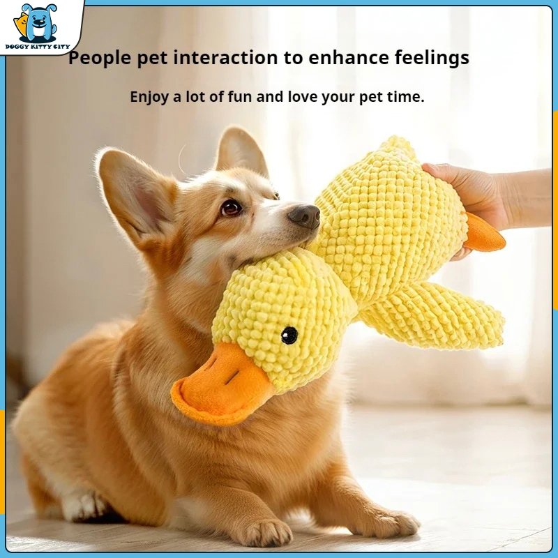 Squeaky Duck Frisbee & Chew Toy for Dogs | Durable Fetch Toy for Golden ...