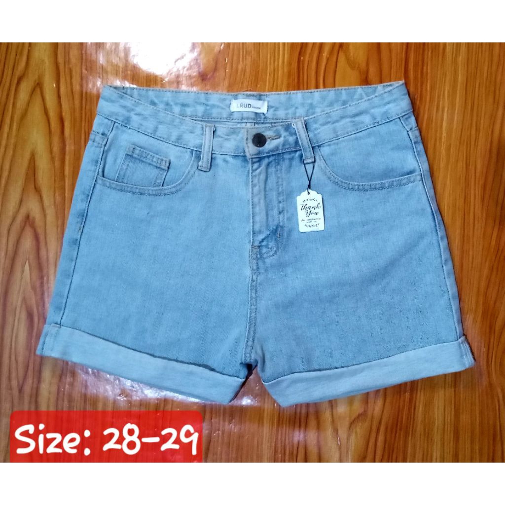 Hard Denim Shorts clean cut | Shopee Philippines