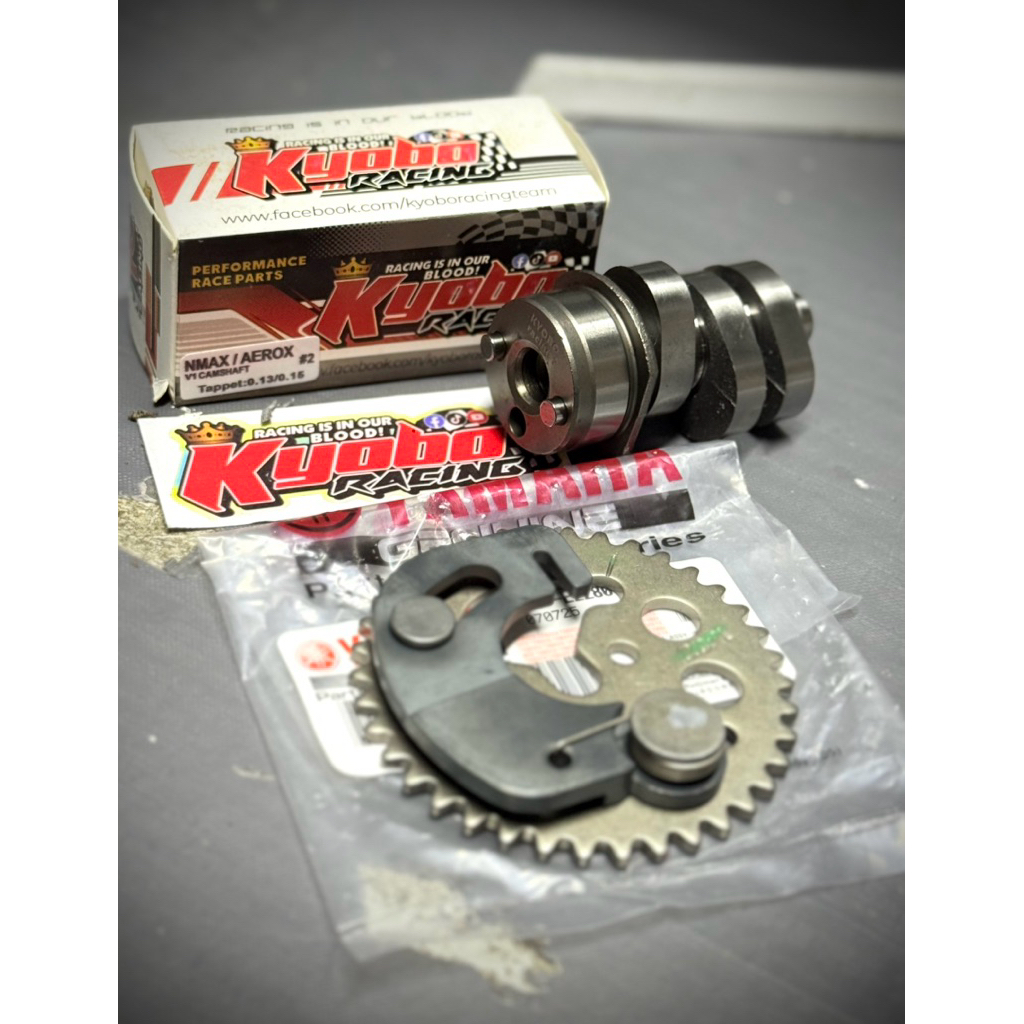 Kyobo 2DP/B6h racing cams S1 and S2 (with lazer print) nmax/aerox (dual ...
