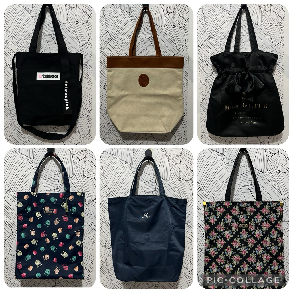 Branded Premium Tote Bags Large Sizes Japan Surplus | Shopee Philippines