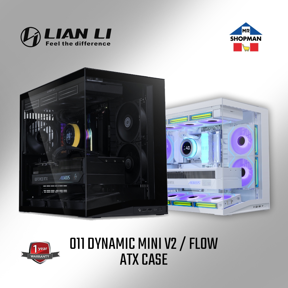 Lian Li O11 Dynamic Mini V2 / V2 Flow Black | White Desktop PC Case ...