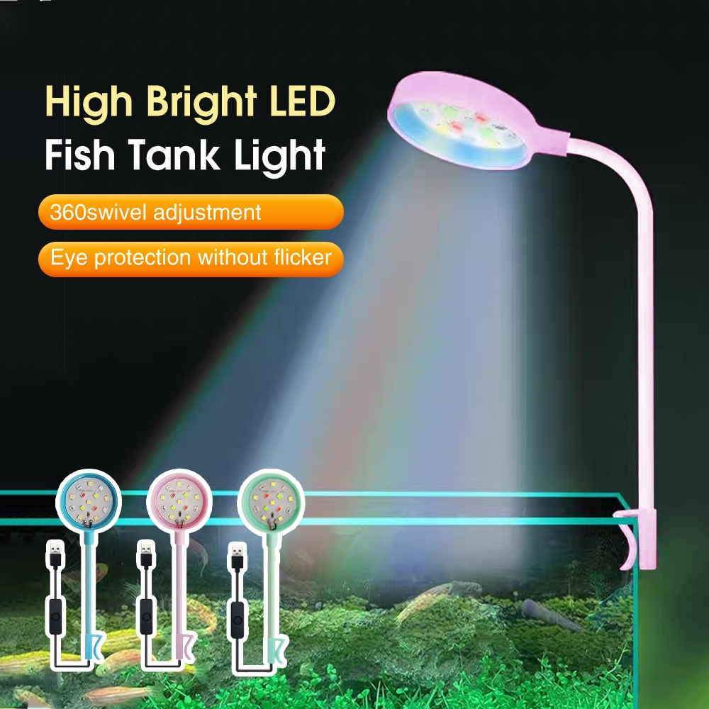 LED Lights with Wired USB Plug Can Flexibly Bend Fish Tank Lights ...