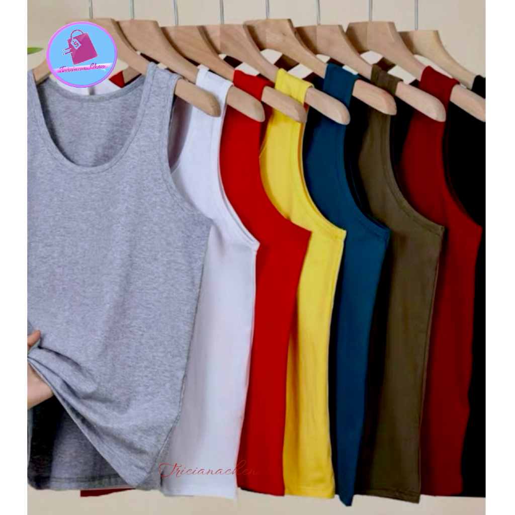 Plain Sando for Adult Men Top Tanks Cotton Mens Sando for Men Plus Size ...