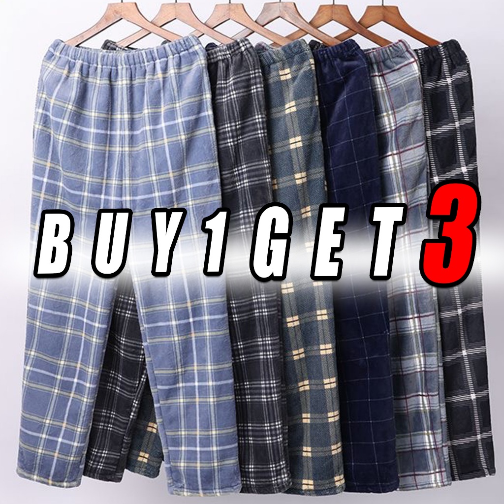 【Buy 1 Get 3】Pranela Cotton-Blend Pajama Pants | 3-Pack Soft Lounge ...