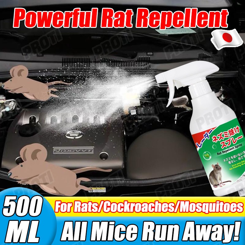 Japan 500ml Rat Repellent Spray For Home Car Rat Mouse Spray Rat Killer ...