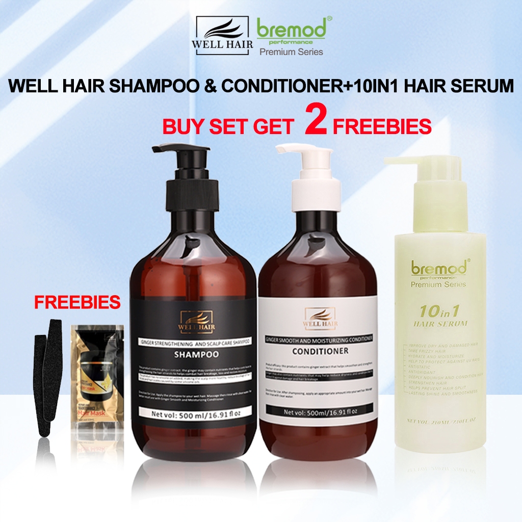 Well Hair Ginger Essence Shampoo & Conditioner Prevent Hair Loss ...