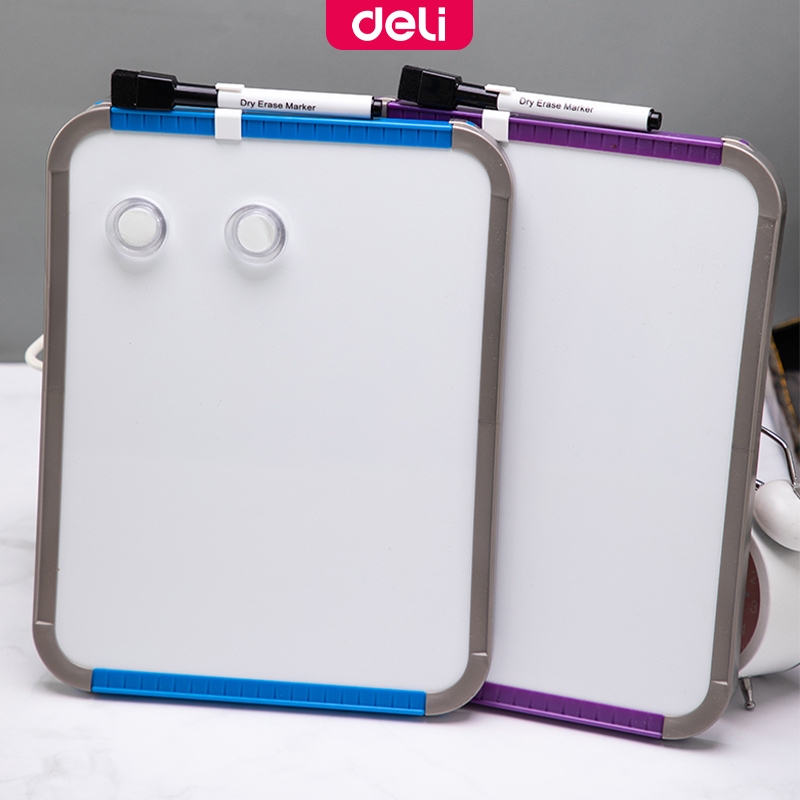 Deli E39154 White Board 279*216mm Injection Molding Frame | Shopee ...