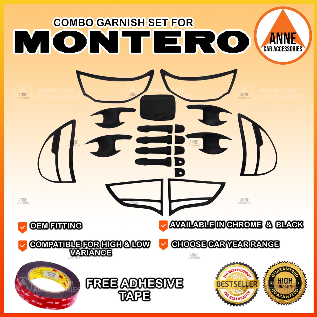 Garnish Cover Set Mitsubishi Montero Sports GLS / GLX / GT 2008 - 2015 ...
