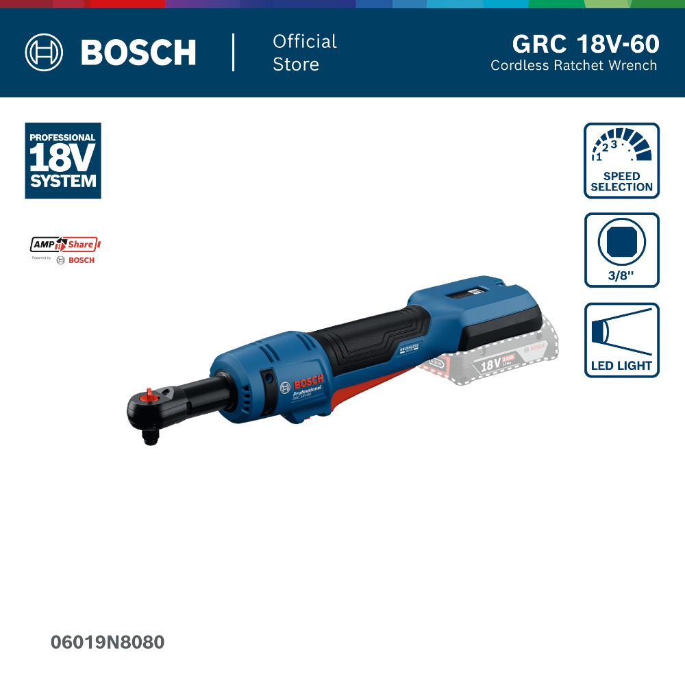 Bosch Power Tools GRC 18V-60 Professional Cordless Ratchet Wrench-Solo ...