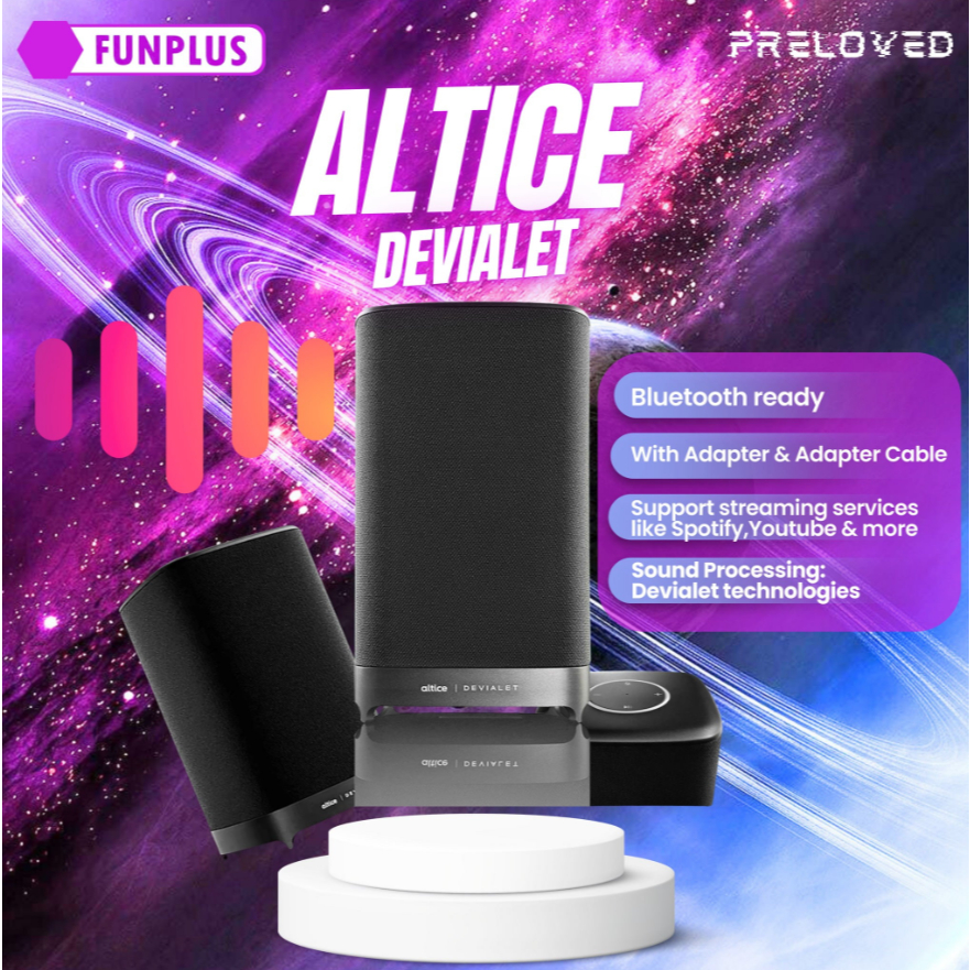 Altice Amplify | Devialet Speaker with Bluetooth and Wireless Streaming ...